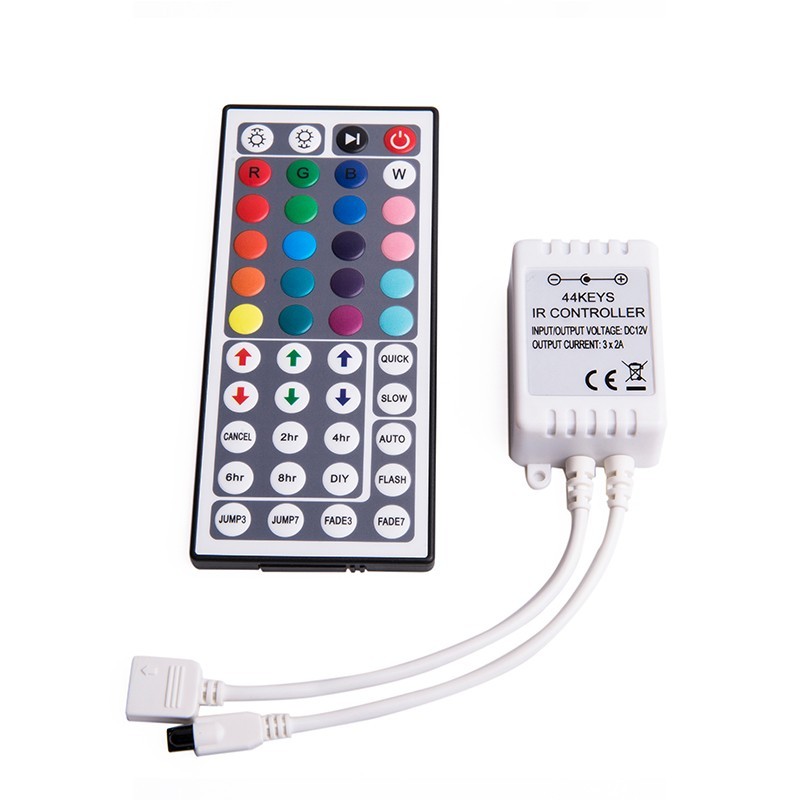 12 volt/ 24 volt LED controller rgb IR remote controller 44 keys – TC48014